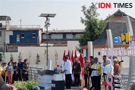 Presiden Jokowi Resmikan Pembangunan Sodetan Kali Ciliwung