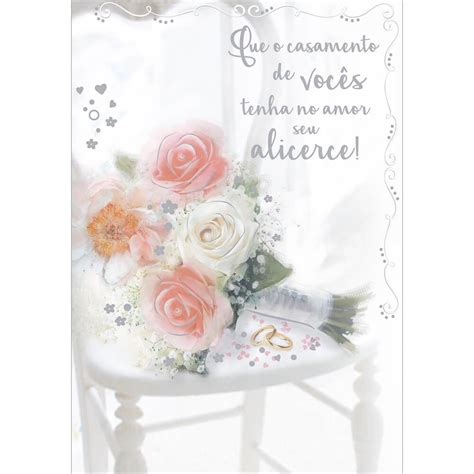 Cartão Felicitação Que o Casamento de Vocês Litoarte