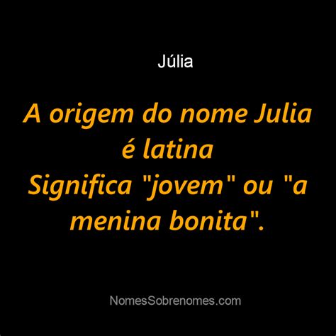Qual o significado do nome Júlia
