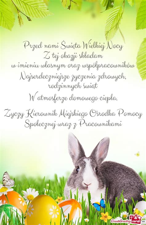 Przed Nami Wi Ta Wielkiej Nocy Z Tej Okazji Sk Adam W Imieniu W Asnym