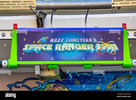 Sign For The Buzz Lightyear Space Ranger Spin Ride At The Magic Kingdom
