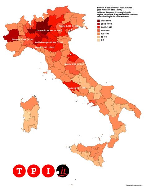Coronavirus La Mappa Del Contagio In Italia Di Oggi Marzo