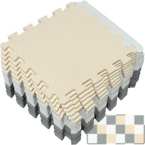 18 Dalles Tapis Puzzle Mousse De Sol Pour Enfant À Bord Droit Tapis D