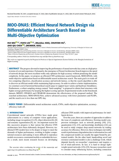 pdf moo dnas efficient neural network design via differentiable architecture search based on
