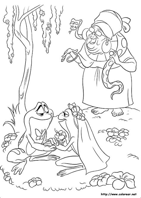 Dibujos Para Colorear De Tiana La Princesa Y El Sapo