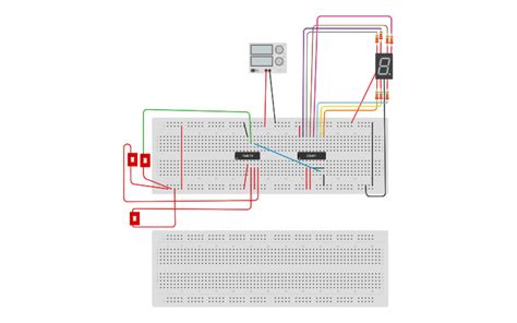circuit design jk flip flop with decoder and 7 segment display tinkercad