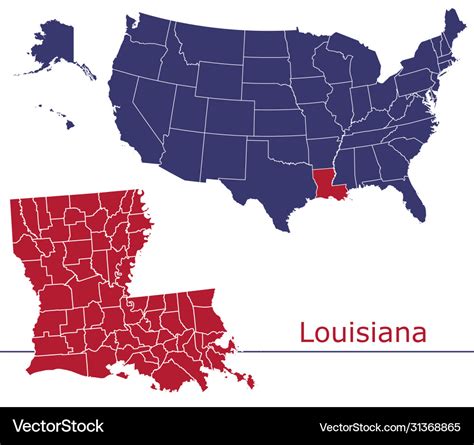 Louisiana On Us Map Viole Jesselyn