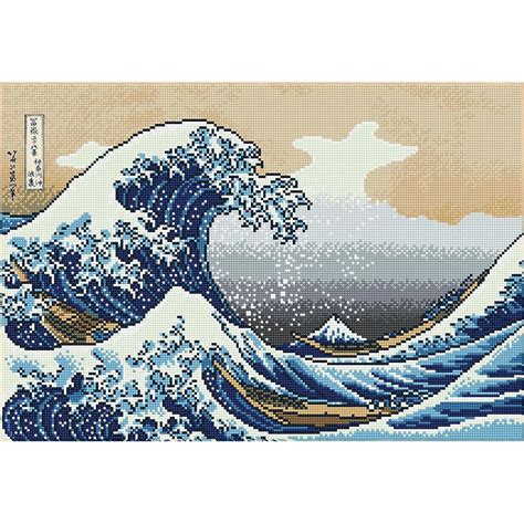 Kit Broderie Diamant La Grande Vague De Kanagawa Diamond Dotz
