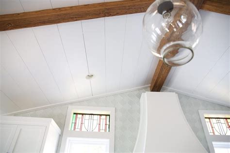 How To Shiplap Your Ceilings The Handemade Home Shiplap Tutorial