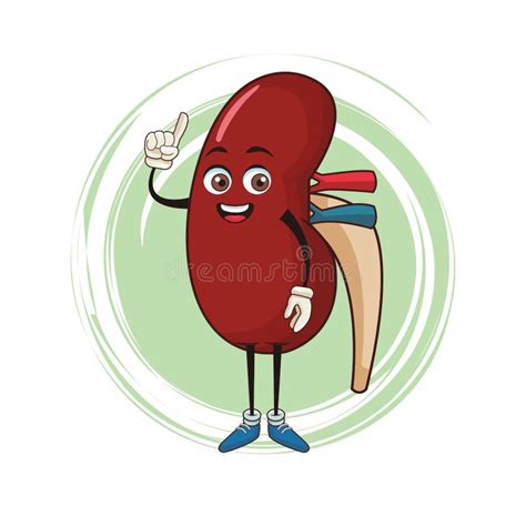 Desenhos Animados Engra Ados Do Rim Ilustra O Do Vetor Ilustra O De