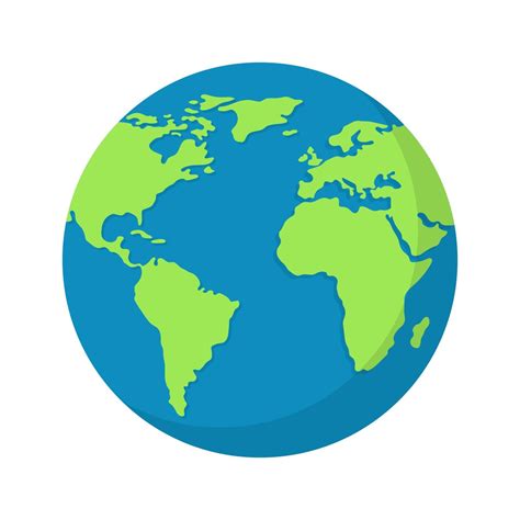globo terráqueo aislado sobre fondo blanco mapa del mundo icono de la