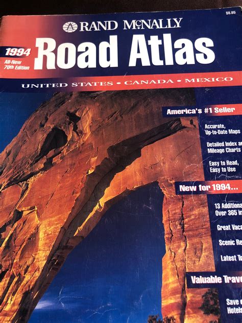 Vintage And Collectible Road Atlas Map Of The United States Canada And