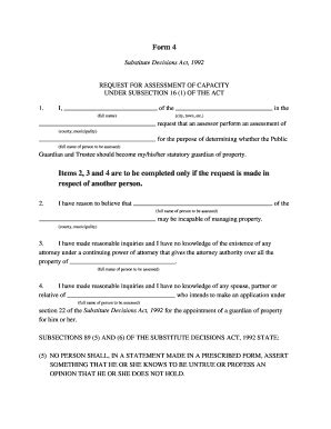 Fillable Online Attorneygeneral Jus Gov On Form 4 Substitute