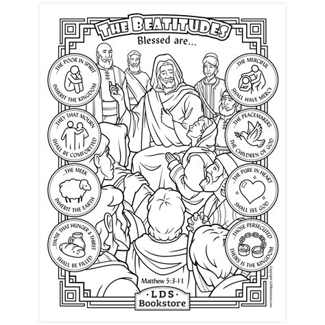 Sermon On The Mount Coloring Pages Coloring Nation