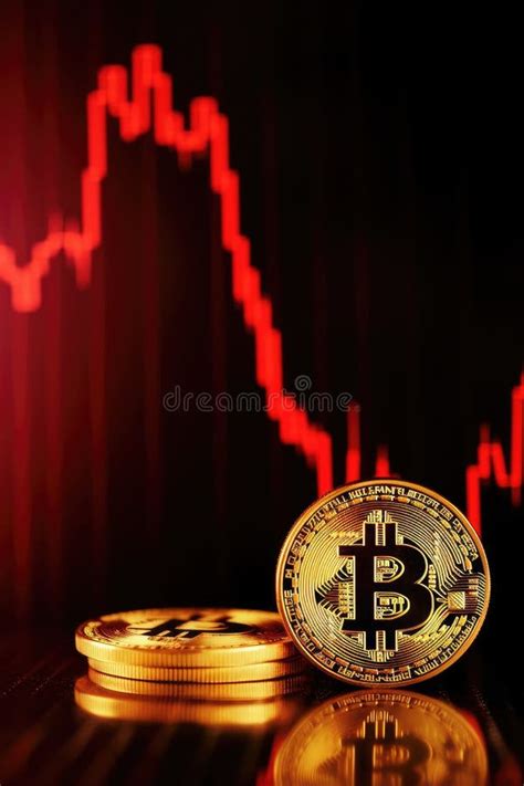 Bitcoin Price Chart Cryptocurrency Market Trend Red Market