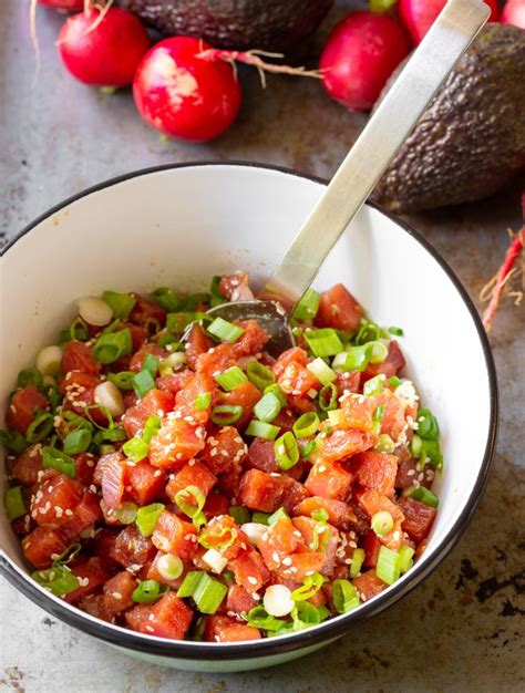 Hawaiian Ahi Poke Bowl Recipe Recipe VIDEO A Spicy Perspective