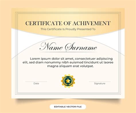 Premium Vector Corporate Certificate Design For Education Sports