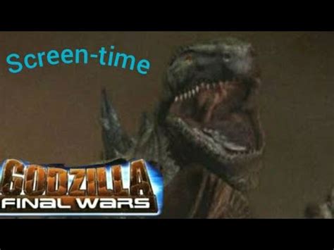 Godzilla Final Wars Zilla Screen Time Youtube