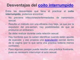 Coito Interrumpido Ventajas Y Desventajas Ppt