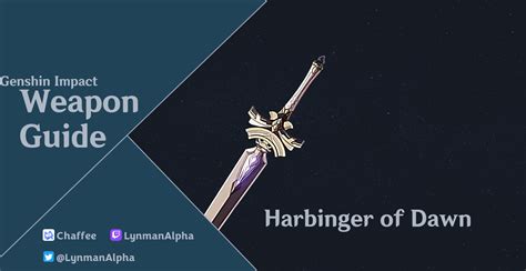 Harbinger Of Dawn Weapon Guide Genshin Impact HoYoLAB