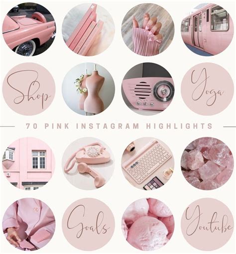 Pink Instagram Story Highlight Covers Instagram Story Etsy Pink