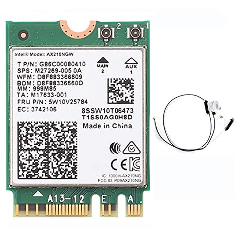 Buy TelDaykemei 5473Mbps WiFi 6E Intel AX210 Bluetooth 5 2 M 2 2230 Key