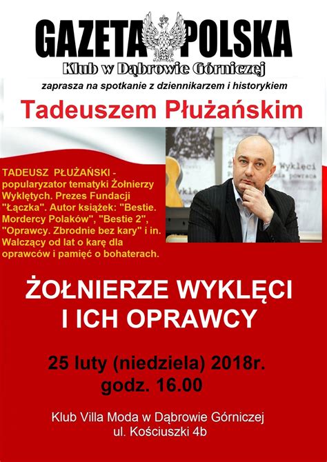Kluby Gazety Polskiej Dąbrowa Górnicza Zaproszenie na spotkanie z