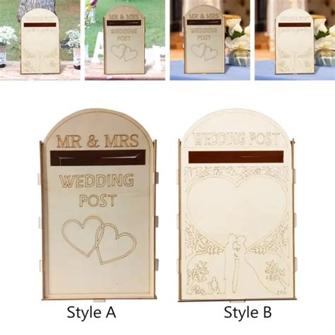 BOÎTE À CARTES de Mariage Boîte Aux Lettres En Bois Décor de Mariage
