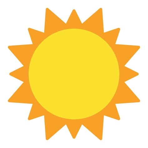 Vector De Icono De Sol Animado En Fondo Blanco 7956515 Vector En Vecteezy