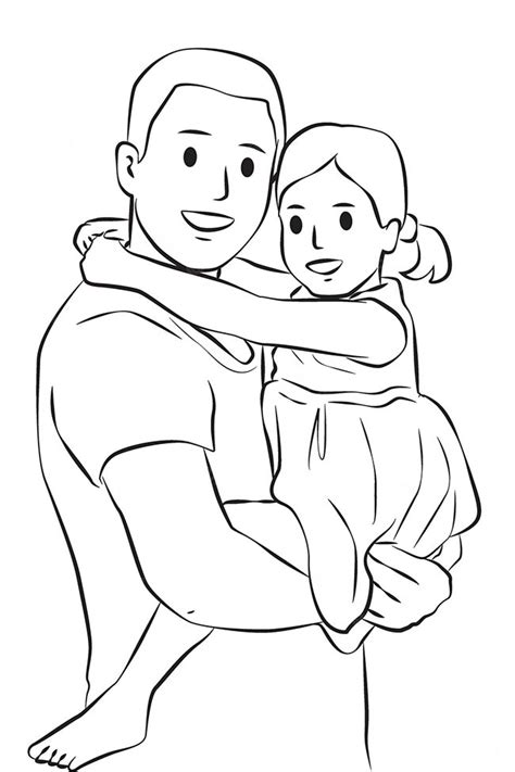 25 Desenhos De Pai E Filha Para Imprimir E Colorir Pintar