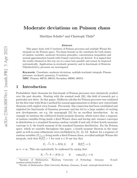 pdf moderate deviations on poisson chaos