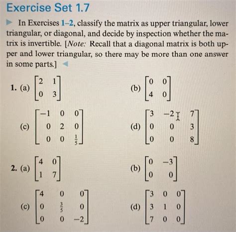 solved exercise set 1 7 in exercises 1 2 classify the