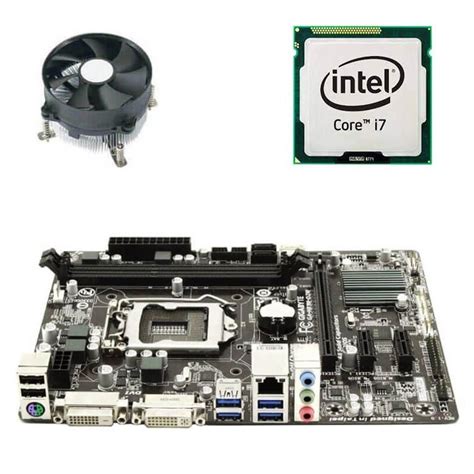 Kit Placa De Baza Gigabyte Ga H M D W Intel Quad Core I K Cooler