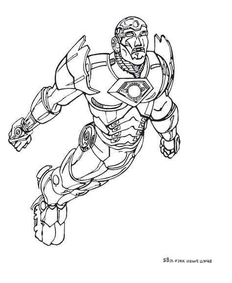 92 dessins de coloriage iron man à imprimer sur LaGuerche Page 8