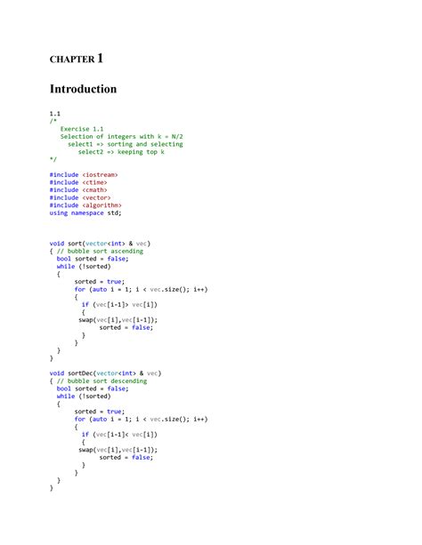 chapter 1 about algorithms chapter 1 introduction 1 exercise 1 selection of integers