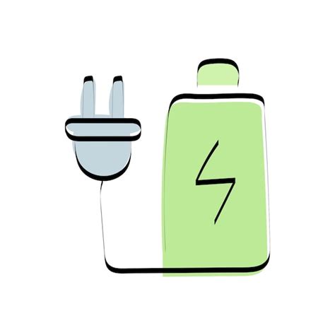 Eco dibujar líneas negras iconos coloreados dibujar iconos electricidad