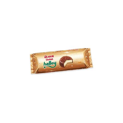 Ülker Halley Çikolata Kaplamalı Sandviç Bisküvi 8li 240 g