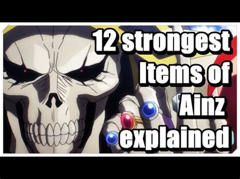 These Are The 12 World Class Items Of Ainz Ooal Gown Overlord