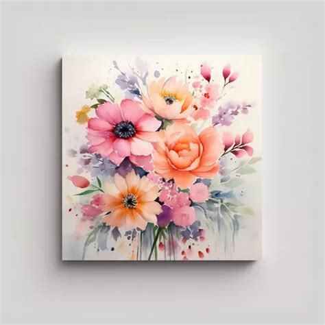 Tela En Bastidor Decoración Silvestre Exposición 30x30cm Cuotas sin