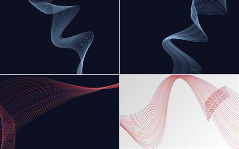 Set Of 4 Vector Backgrounds With A Modern Abstract Aesthetic 19216100