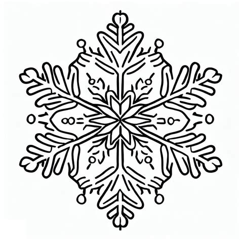 Coloriage Flocon De Neige Imprimer Sur Coloriageenfant