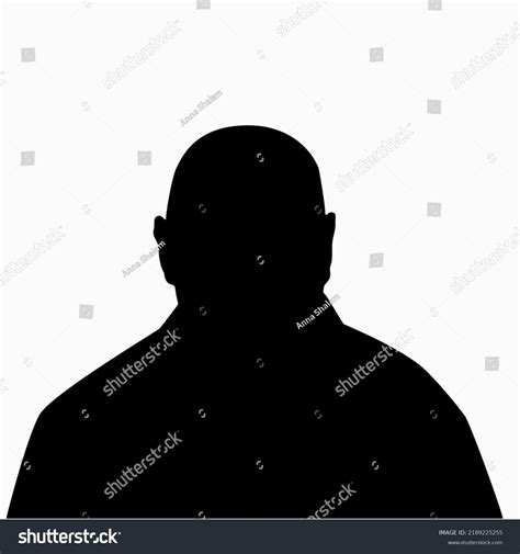 Vector Silhouette Man Isolated On White Stock Vector Royalty Free