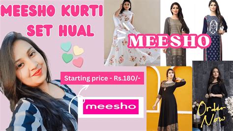 HUGE MEESHO Kurti Haul Starting At 180 TRY ON HAUL Shagun