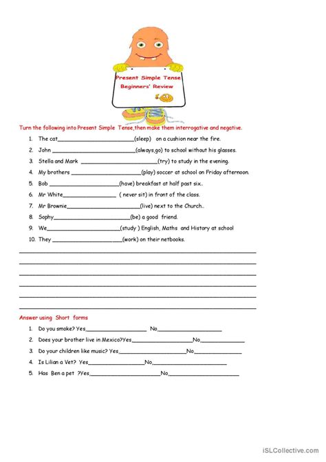 Simple Present Tense Fran Ais Fle Fiches Pedagogiques Pdf Doc