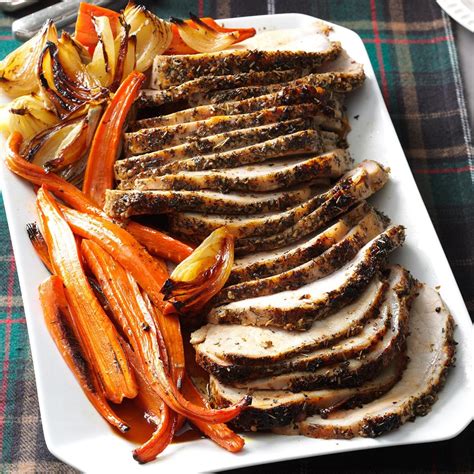 Italian Herb Crusted Pork Loin Recipe Taste Of Home