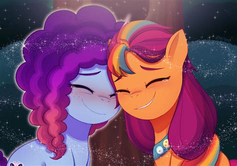 3185969 Safe Artist Maren Misty Brightdawn Sunny Starscout Earth