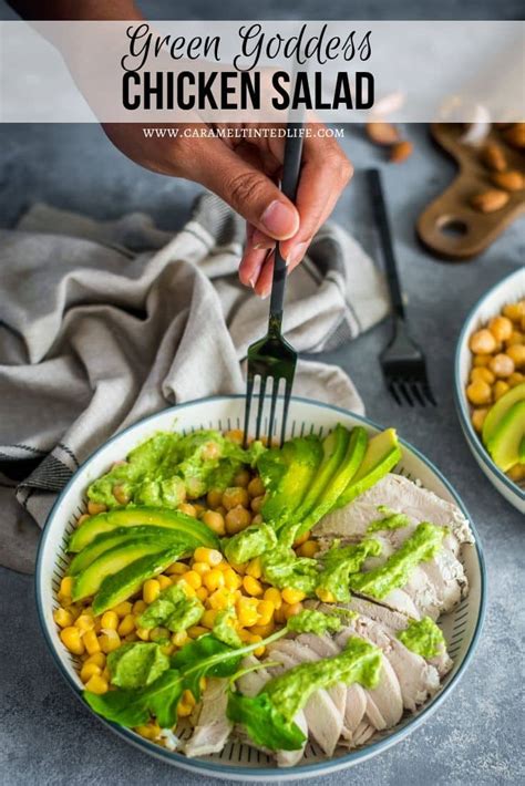 Green Goddess Chicken Salad Caramel Tinted Life