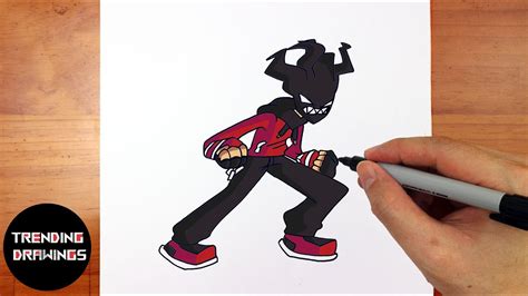 Cómo dibujar el personaje FNF MOD AGOTI Easy paso a paso
