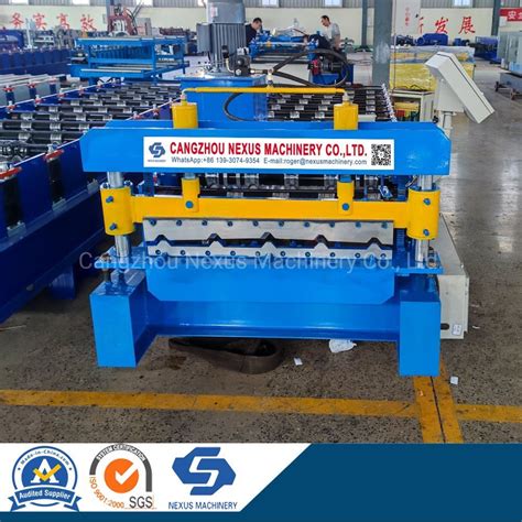 PLC Controlled Metal Roofing Roll Former Roof Sheet And Wall Panel