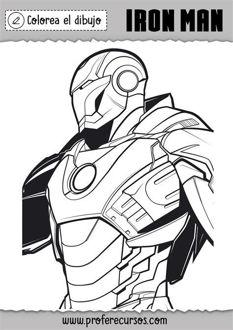 Dibujos De Iron Man Para Colorear Dibujos De Marvel Para Pintar